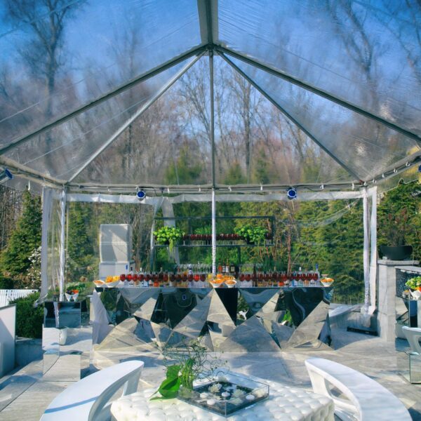 Eclipse bar - Silver rental - Bubble Design Rentals