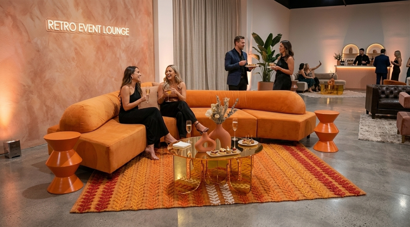 Orange burst inspiration - Bubble Design Rentals | NYC, Miami, Orlando
